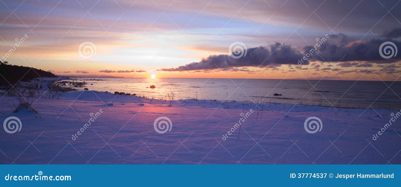 Sunset during a Cold Winter Evening.GN Stock Image - Image of scenery ...