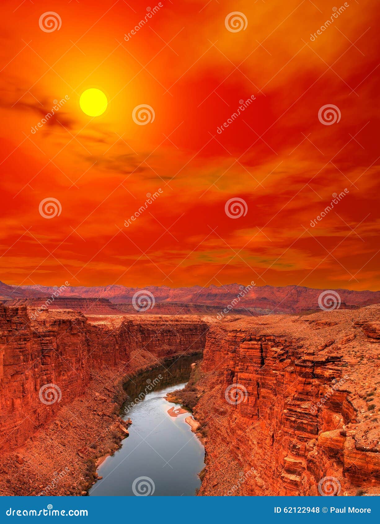 Sunset Colorado river stock photo. Image of rock, camping - 62122948