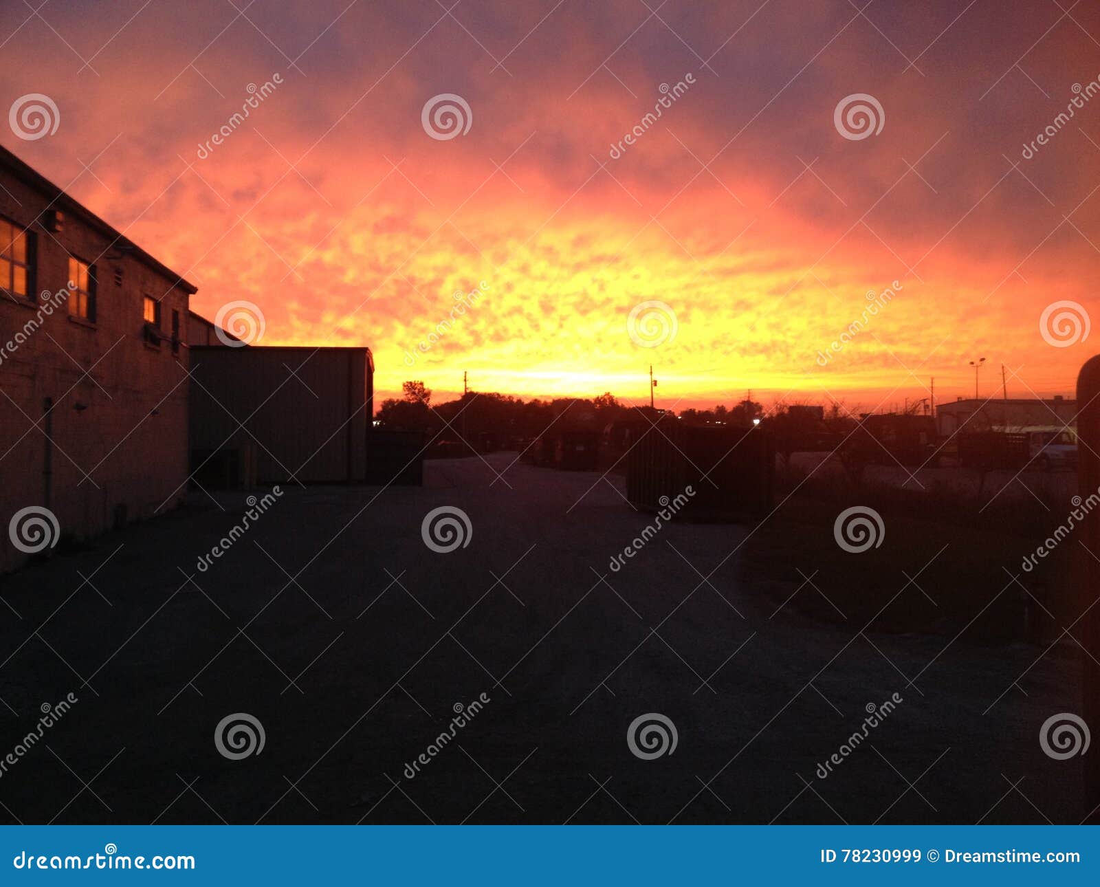 Sunset colors stock image. Image of cloud, dusk, phenomenon - 78230999