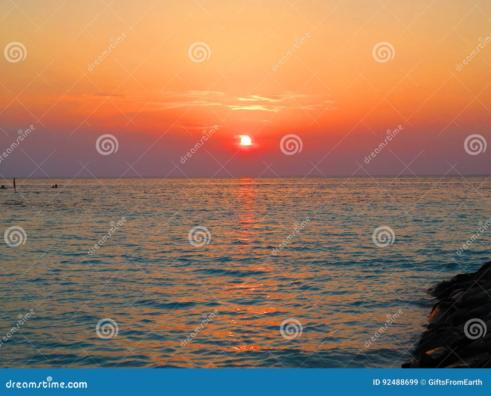 Sunset with colours. stock image. Image of colours, foreground - 92488699