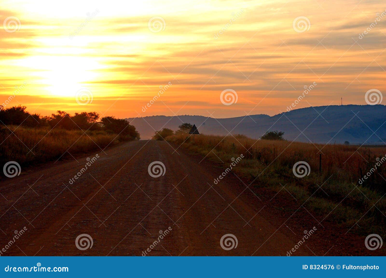 Sunset Country Road stock photo. Image of nature, outdoors - 8324576