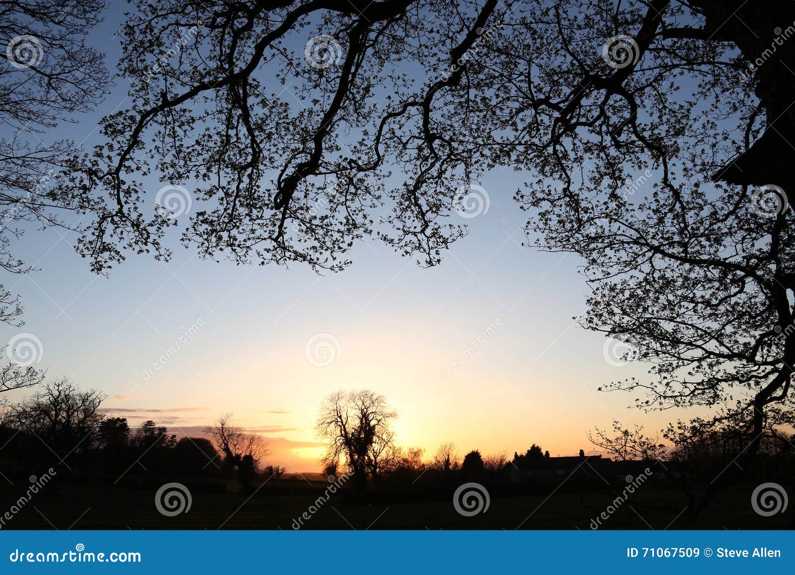 Sunset in the Countryside - Yorkshire - England Stock Image - Image of ...