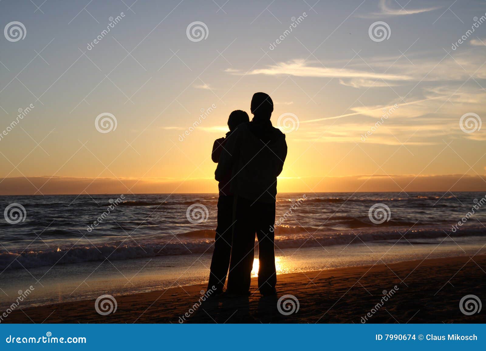 Sunset couple stock photo. Image of sunset, romantic, nature - 7990674