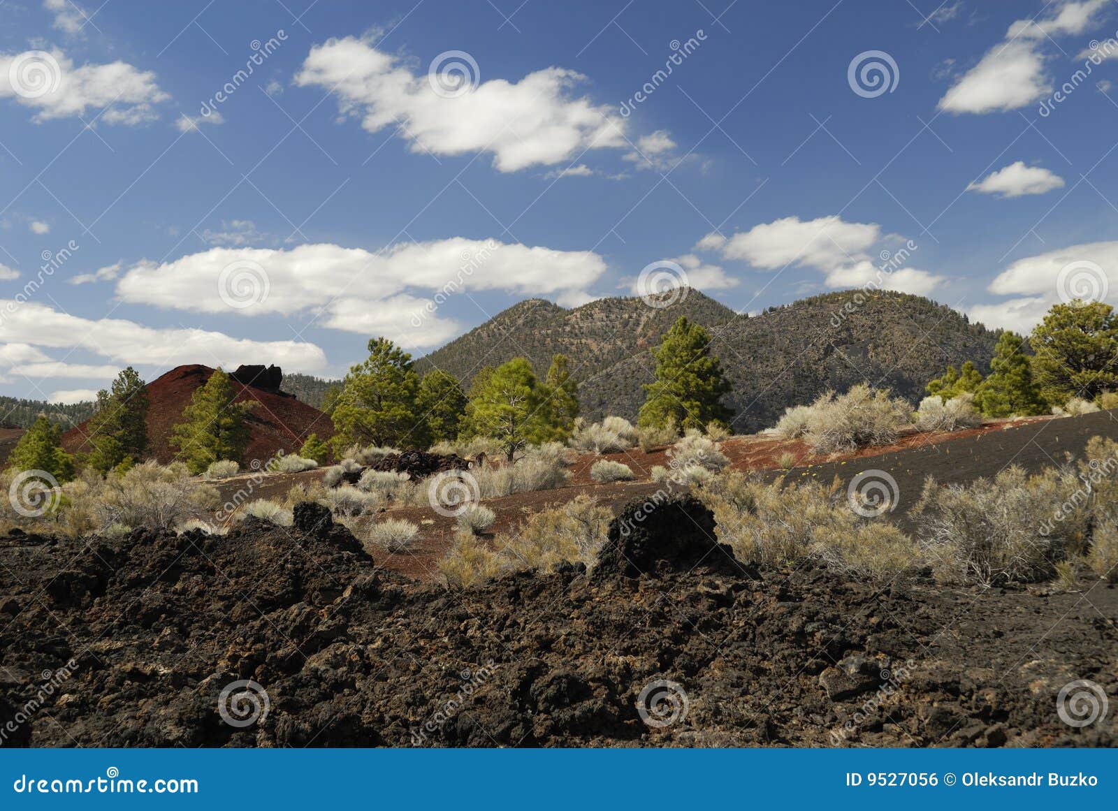 Sunset Crater Volcano in Arizona Stock Photo - Image of crater, volcano ...