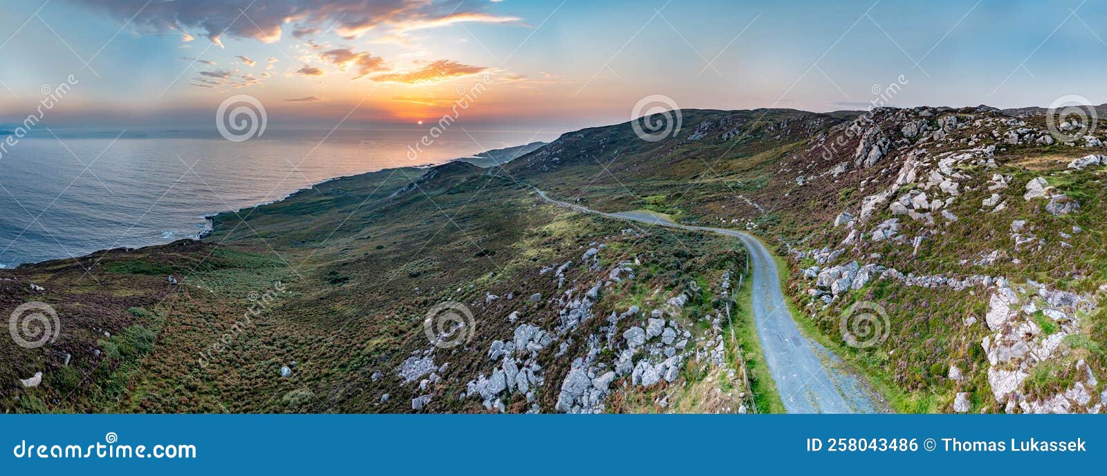 Sunset at Crohy Head in County Donegal - Ireland Stock Photo - Image of ...