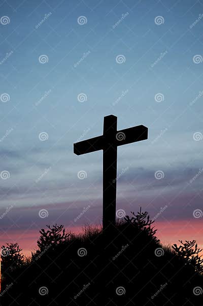 Sunset Cross stock image. Image of good, heart, crucifixion - 18447383