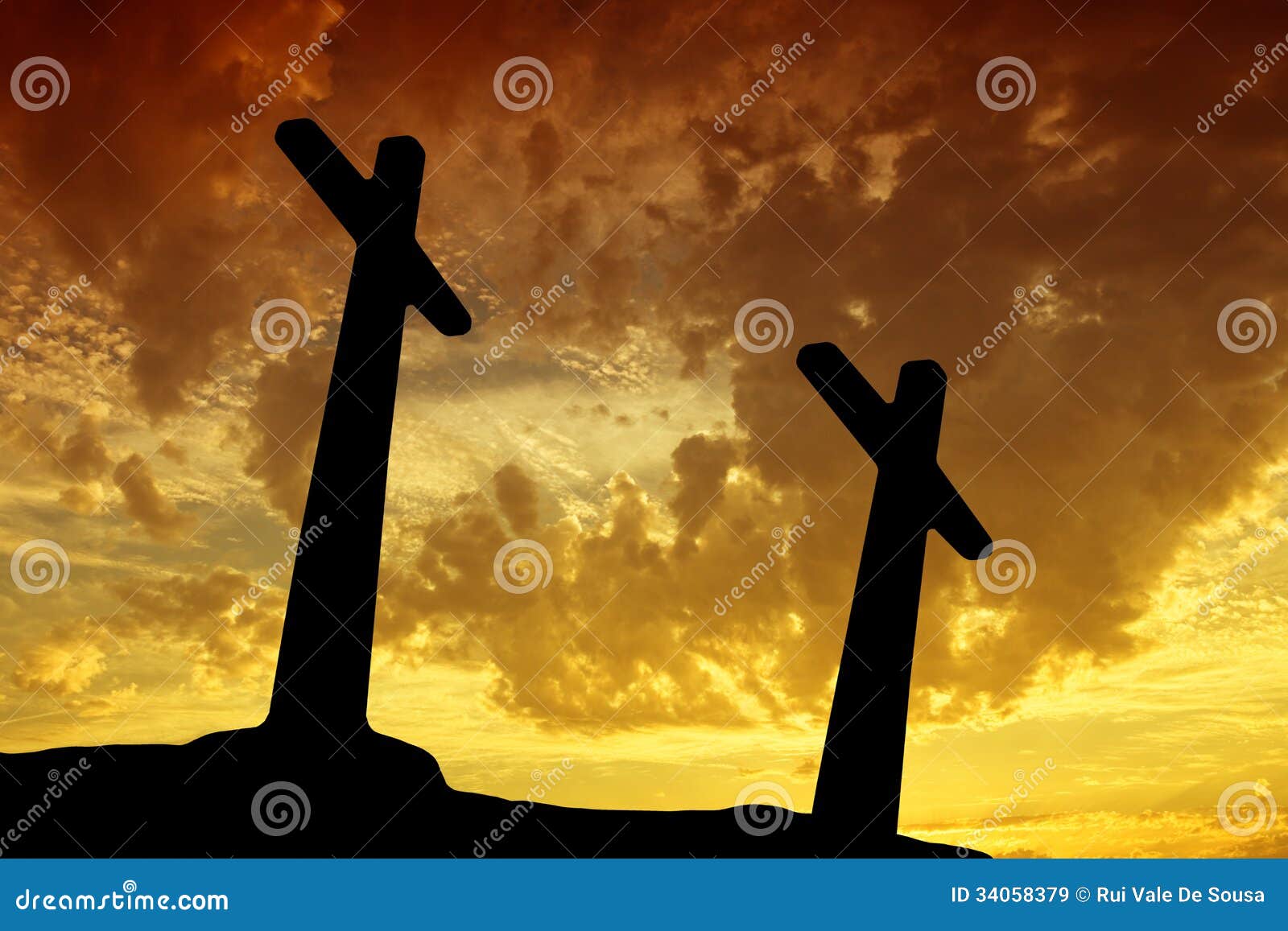 Sunset cross stock image. Image of crucifixion, graveyard - 34058379