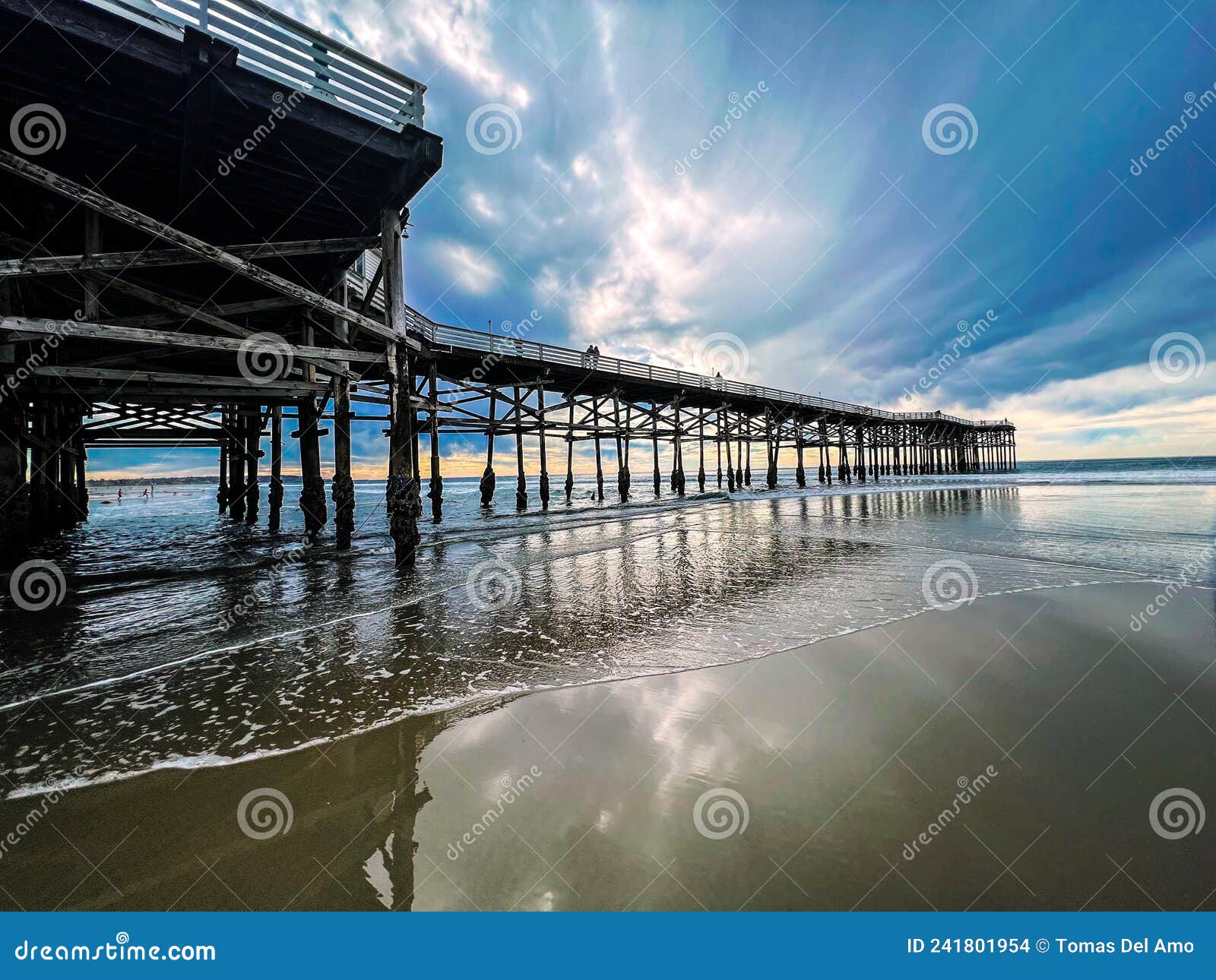 Sunset at crystal pier stock photo. Image of diego, pilings - 241801954