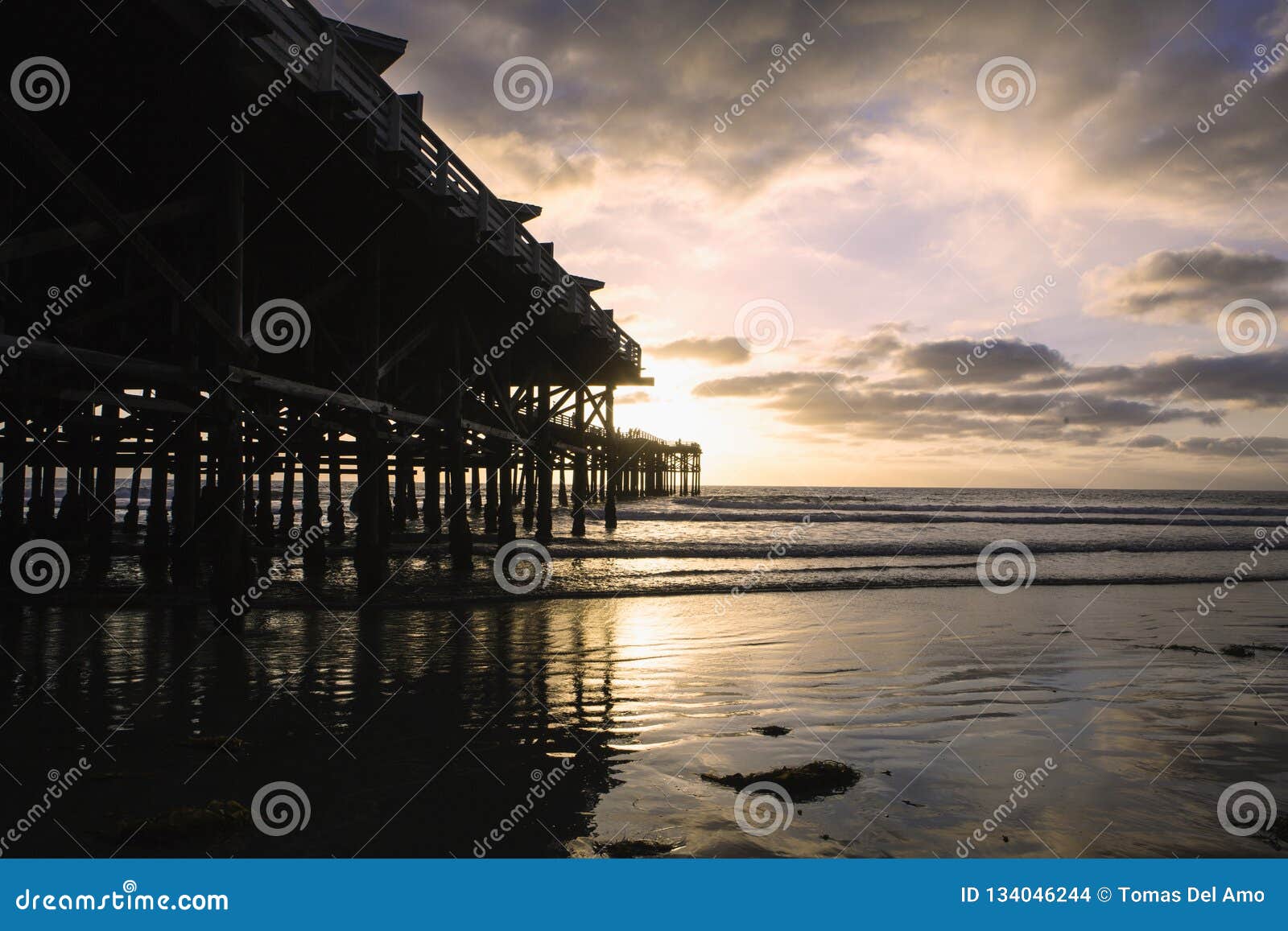 Sunset on the Beach in San Diego Stock Photo - Image of diego ...