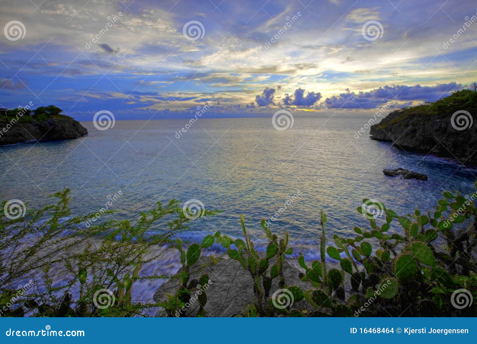 Sunset Curacao stock photo. Image of night, curacao, tranquil - 16468464
