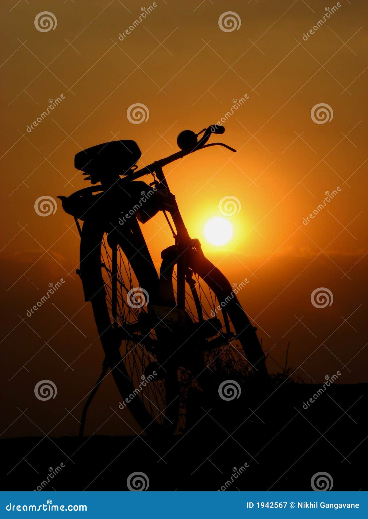 Sunset Cycle stock image. Image of evening, setting, objects - 1942567