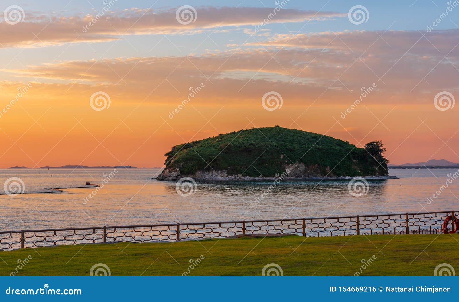 Sunset of Daebu Island at Incheon,South Korea. Stock Photo - Image of ...