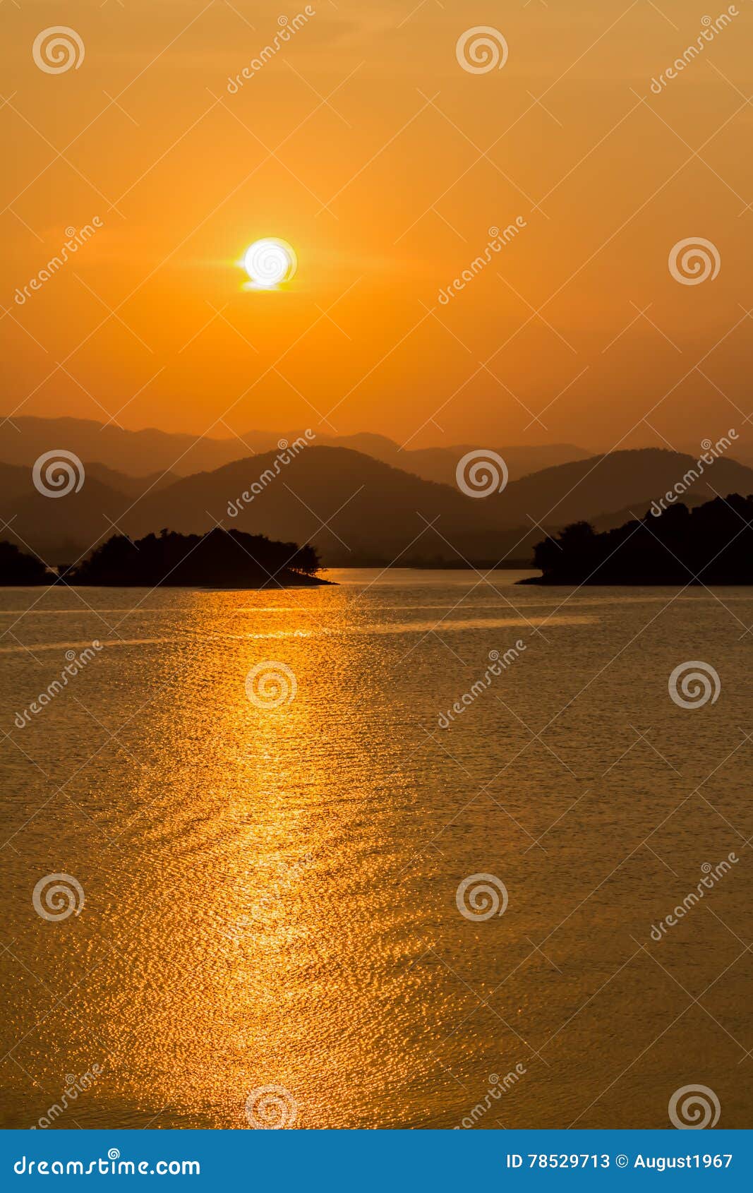 Sunset in dam stock image. Image of sunset, gravel, canola - 78529713