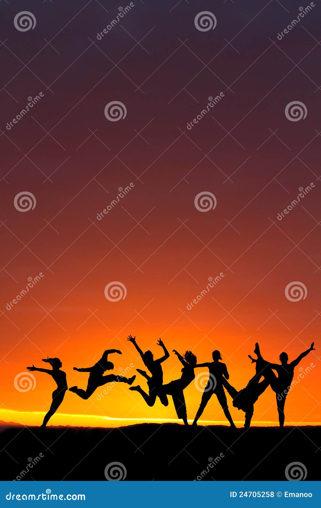 Sunset dance stock photo. Image of life, happiness, happy - 24705258