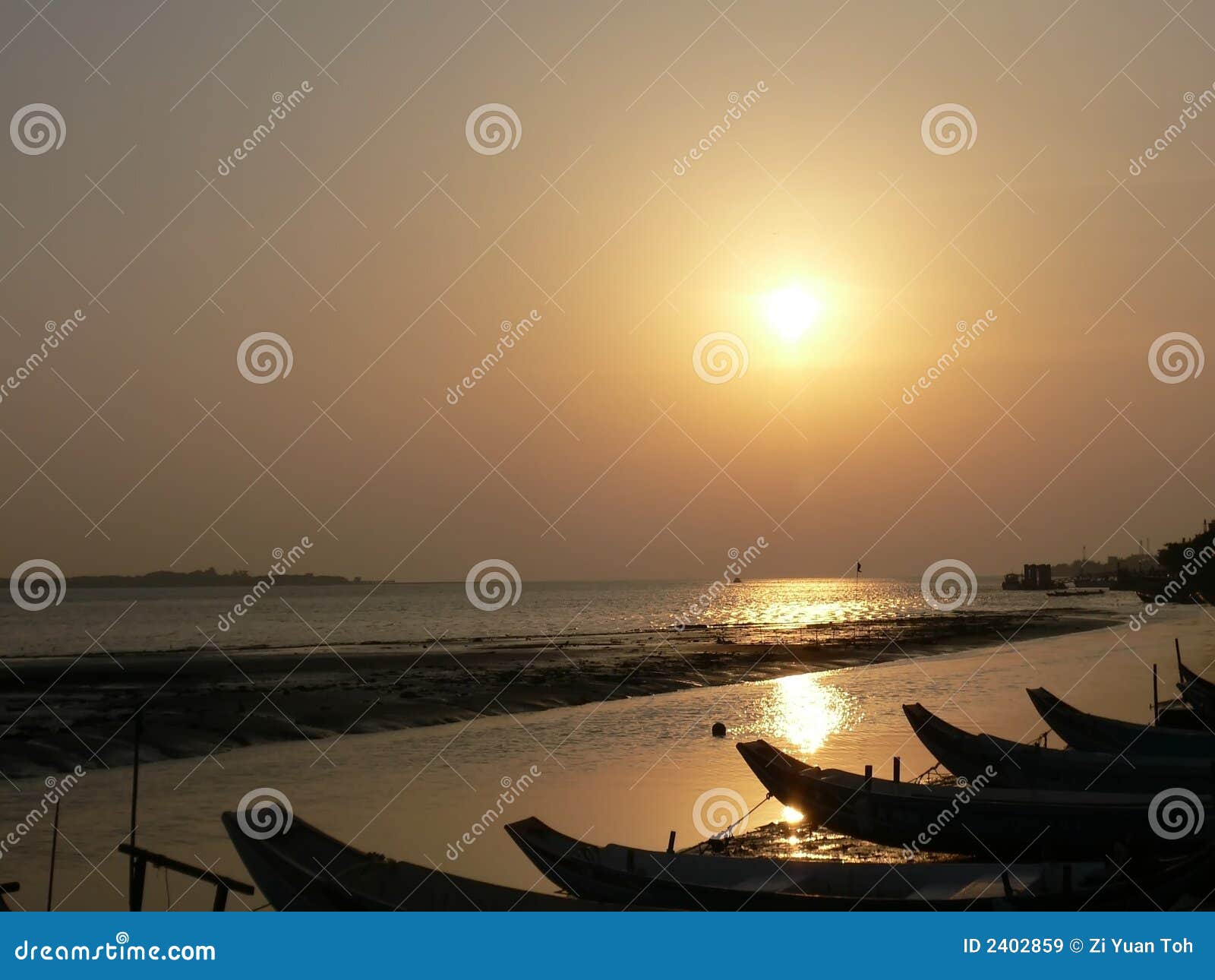 Sunset at Danshui stock image. Image of landscape, quaint - 2402859