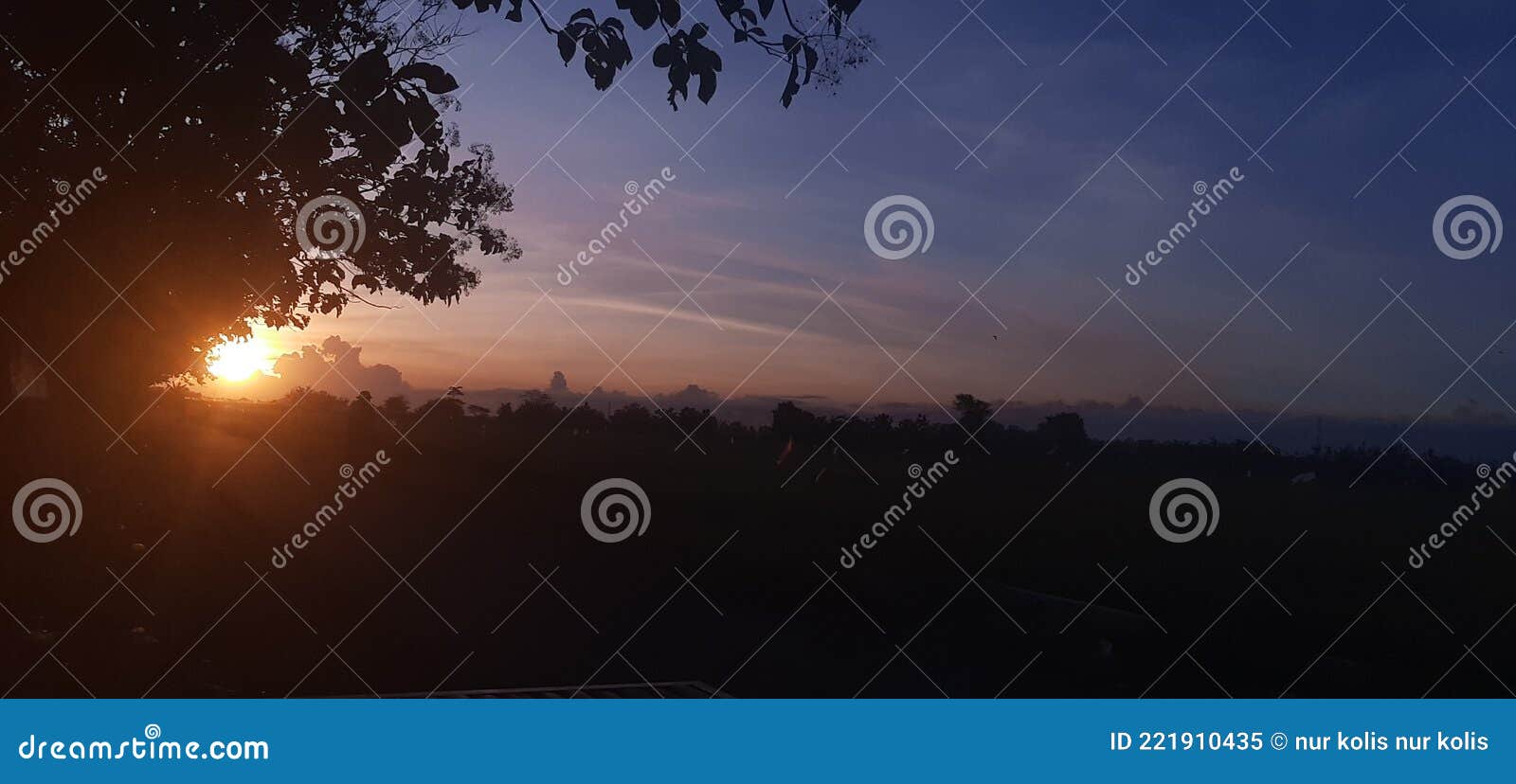 Sunset before dark night stock image. Image of horizon - 221910435