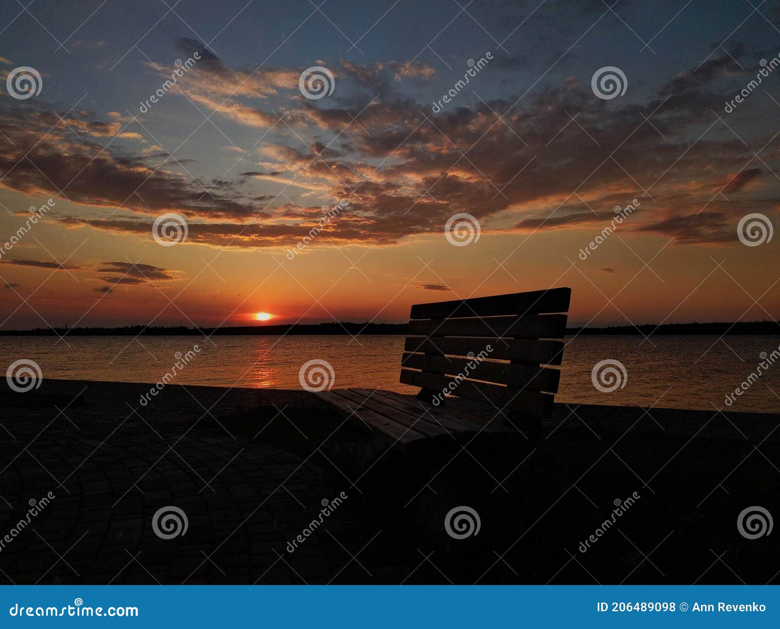 Sunset on a date stock photo. Image of sunlight, reflection - 206489098