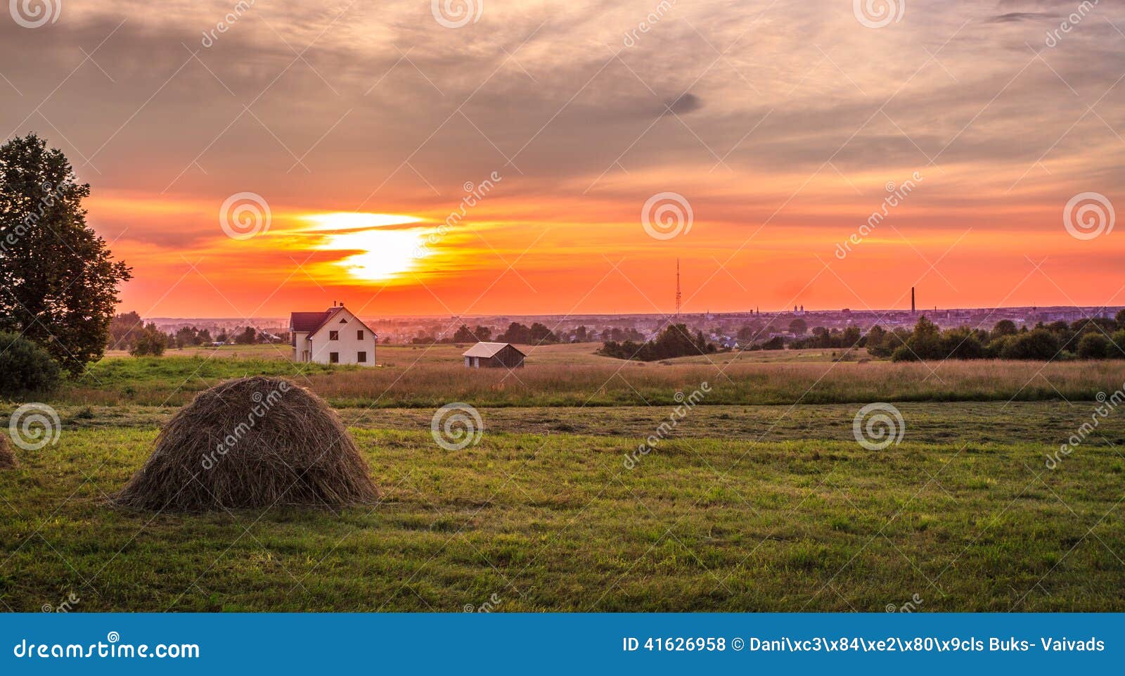 Sunset in Daugavpils, Latvia Stock Photo - Image of latvia, clouds ...