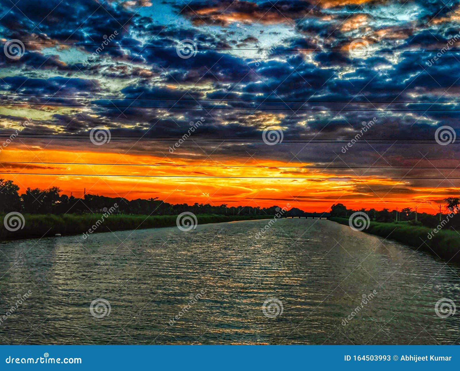 Sunset with deep clouds stock image. Image of deep, sunset - 164503993