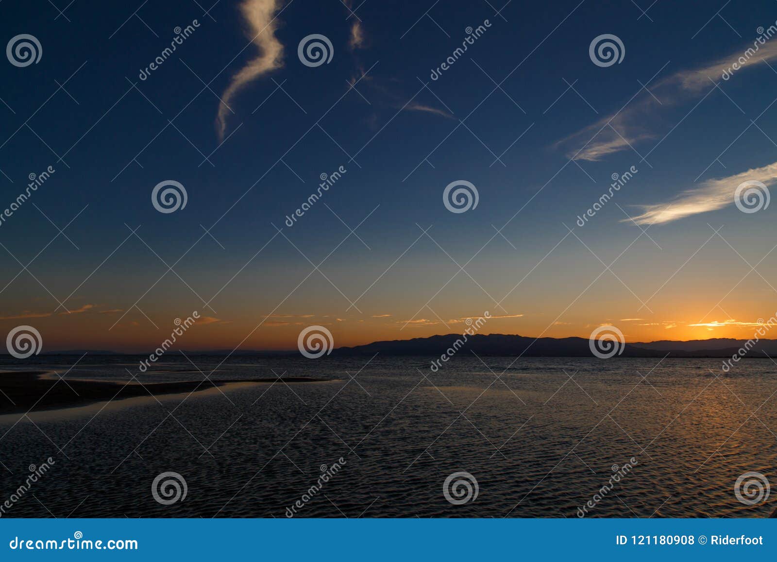 Sunset in the delta stock photo. Image of river, catalonia - 121180908