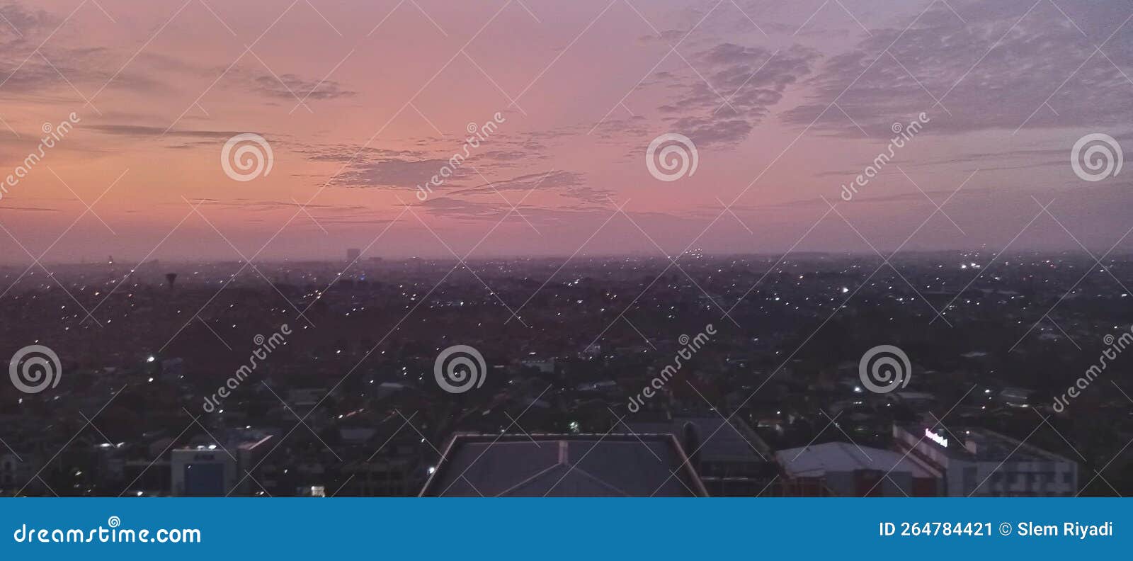 Sunset Depok City stock image. Image of beautiful, beach - 264784421