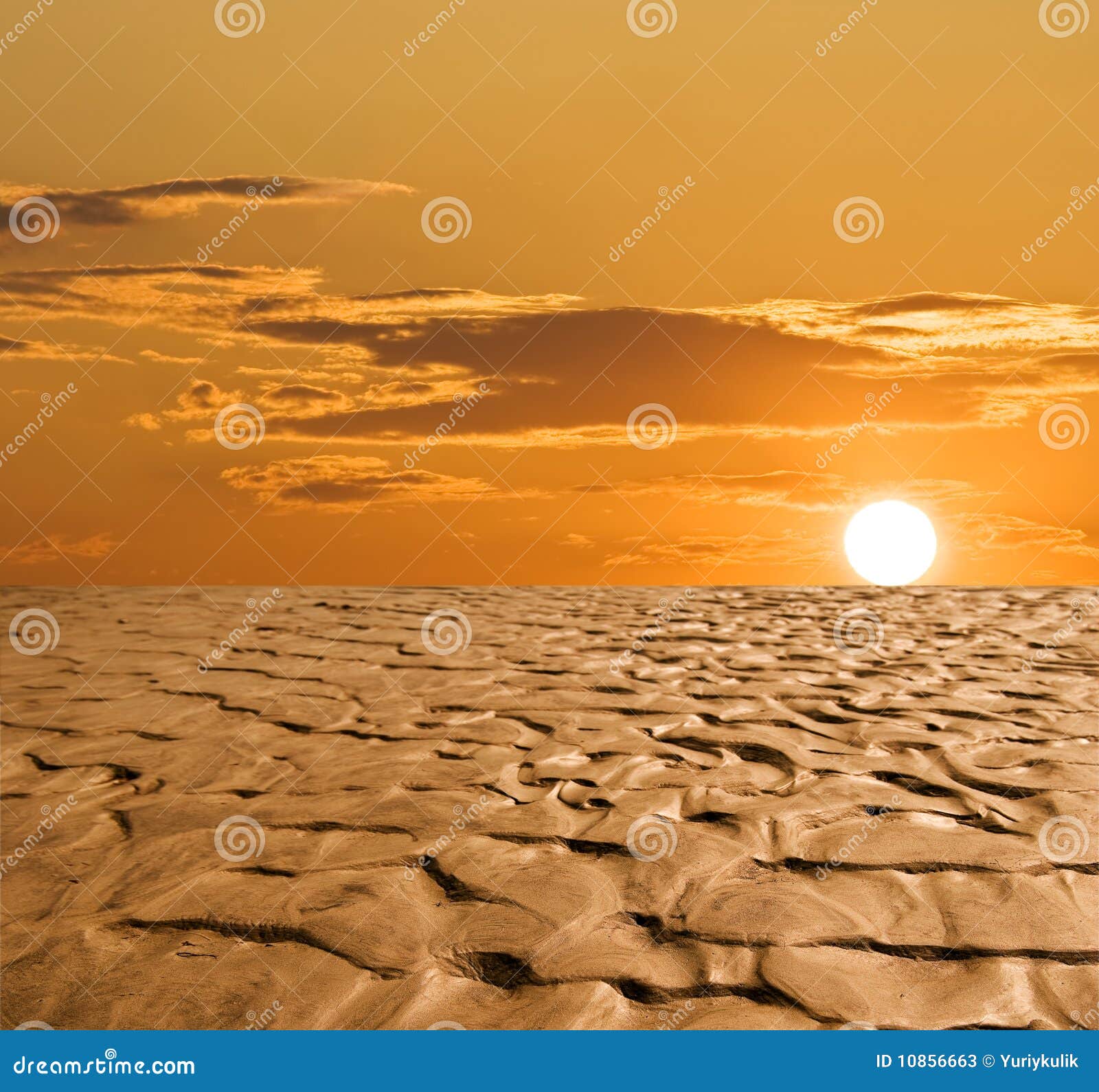 Sunset in the desert stock image. Image of extensive - 10856663