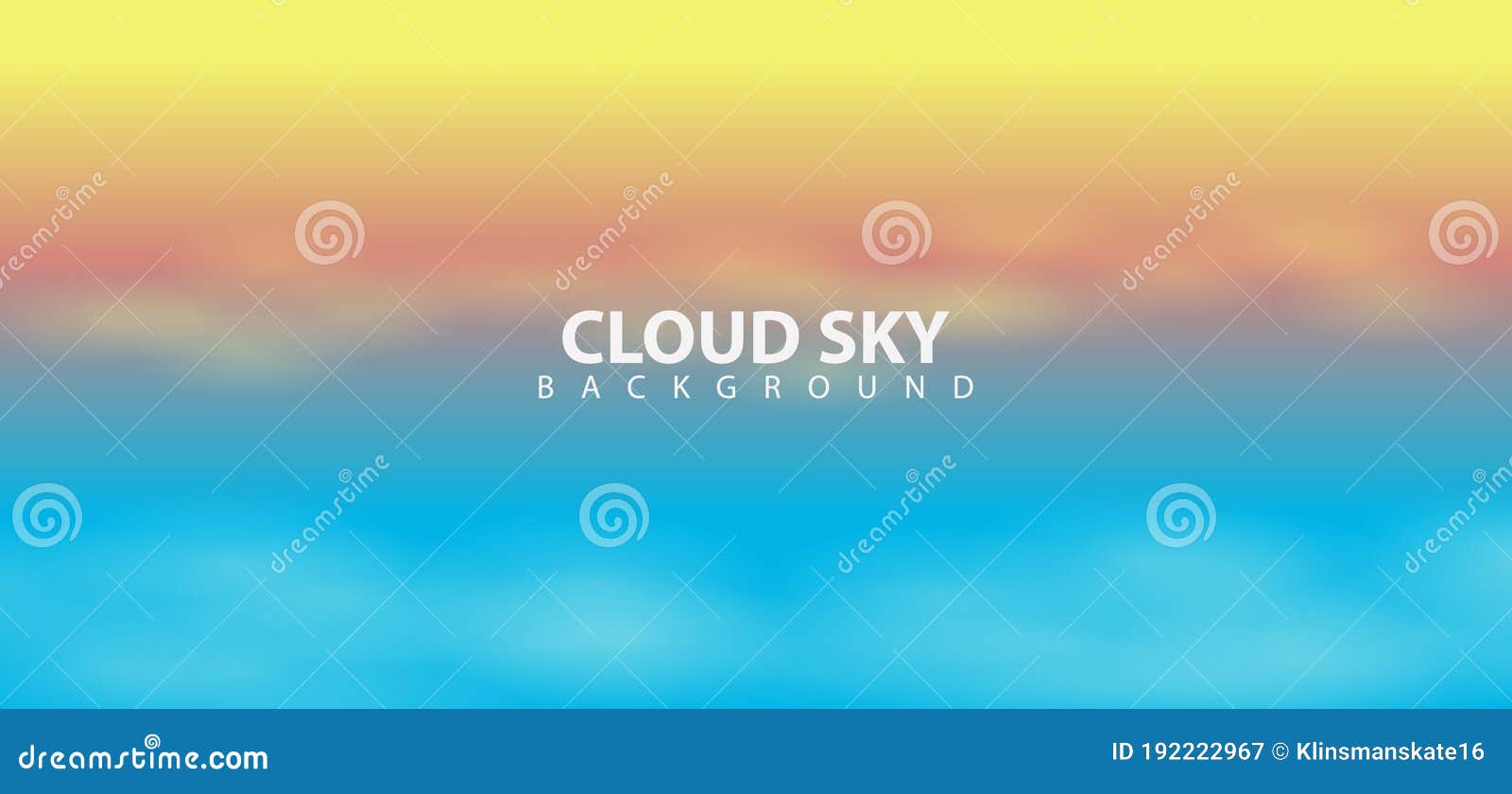 Sunset Design Clouds Sky Background Template Vector Stock Illustration ...