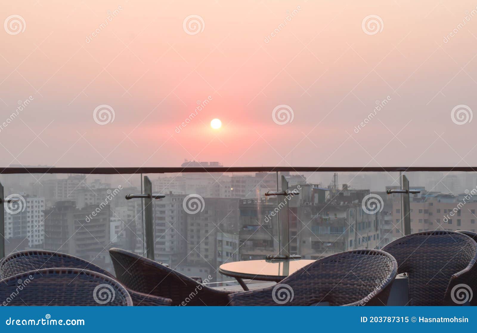 Sunset in the dhaka city stock image. Image of night - 203787315