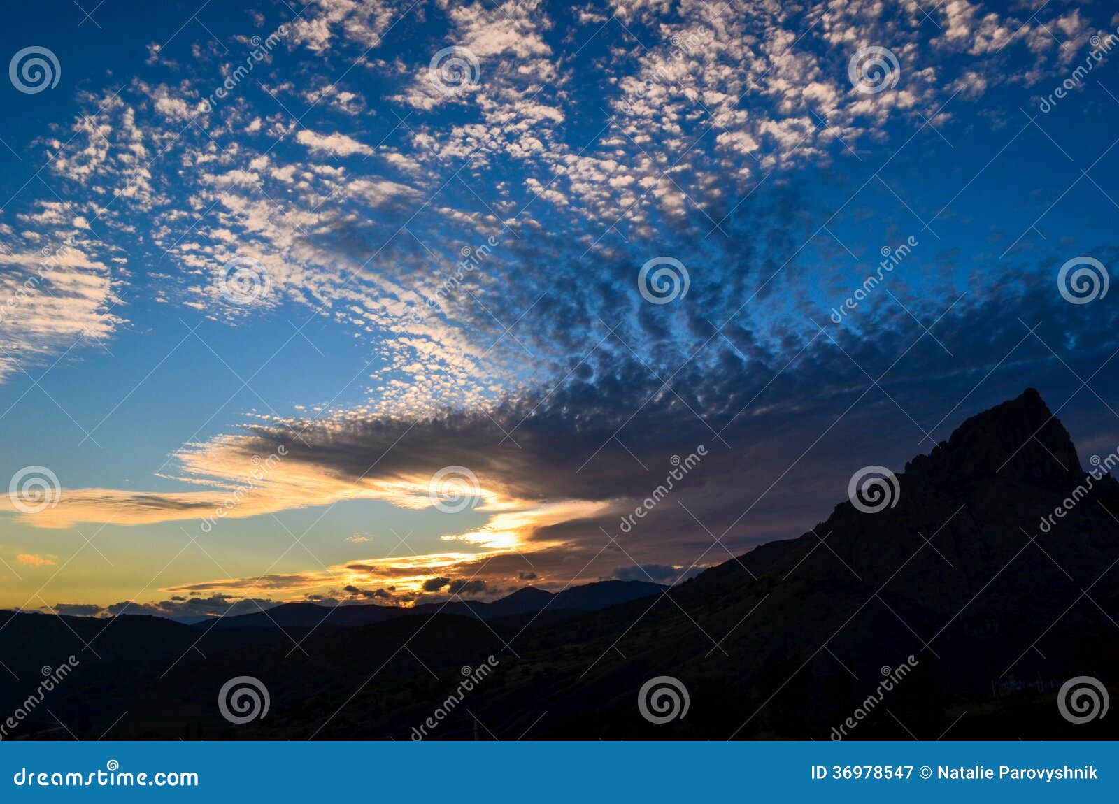 Sunset diff stock image. Image of landscape, ukraine - 36978547