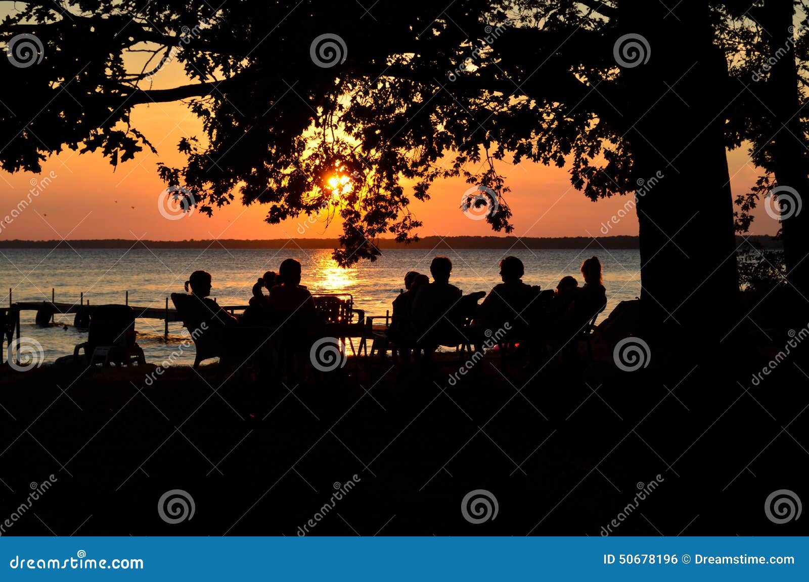Sunset Discussion stock photo. Image of orange, party - 50678196