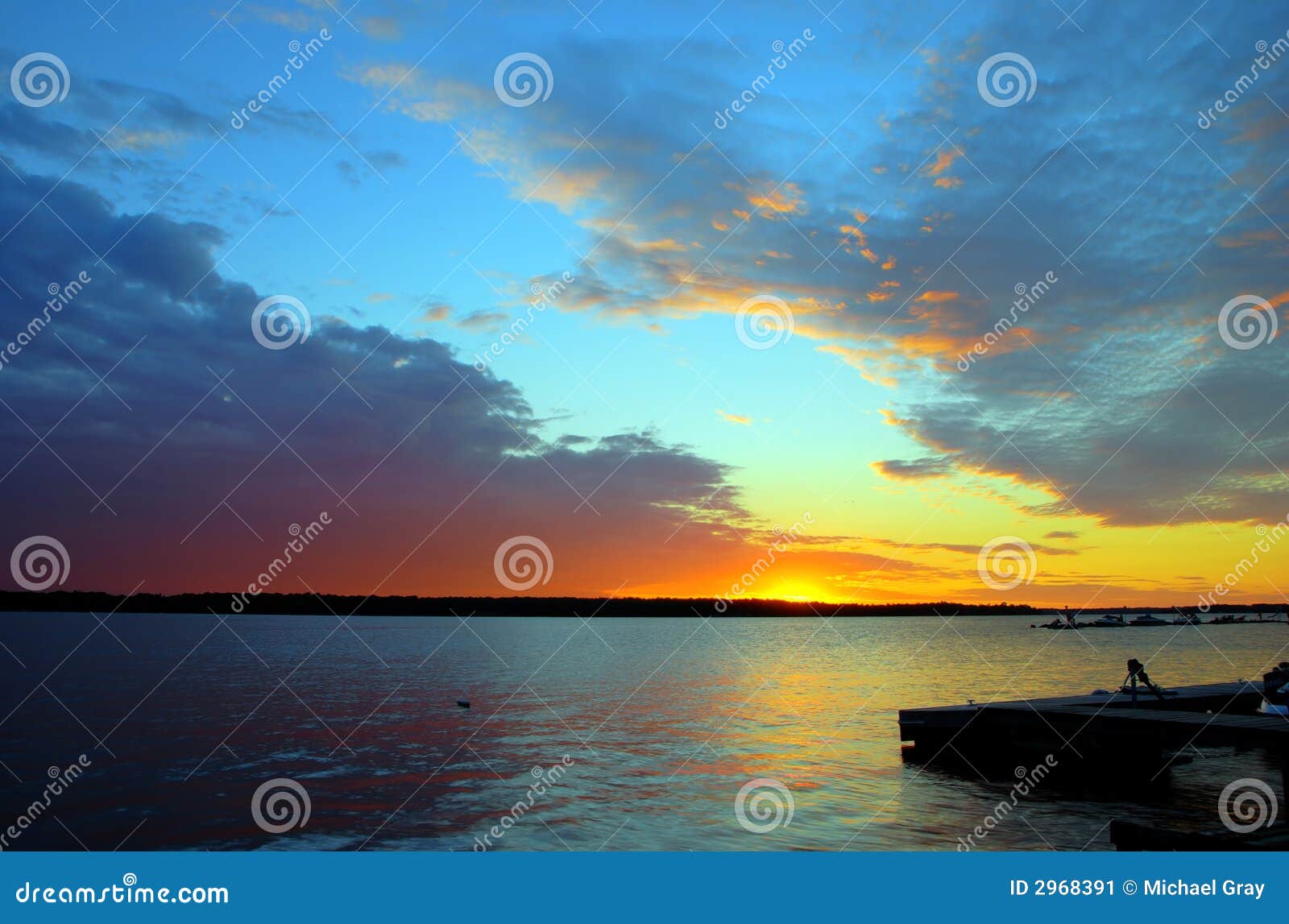 Sunset Dock stock image. Image of pattern, marina, dock - 2968391