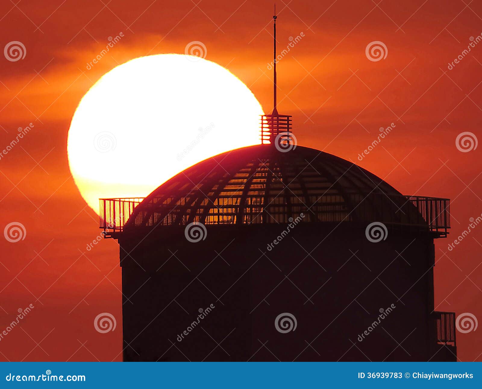 Sunset and dome stock image. Image of building, sunset - 36939783