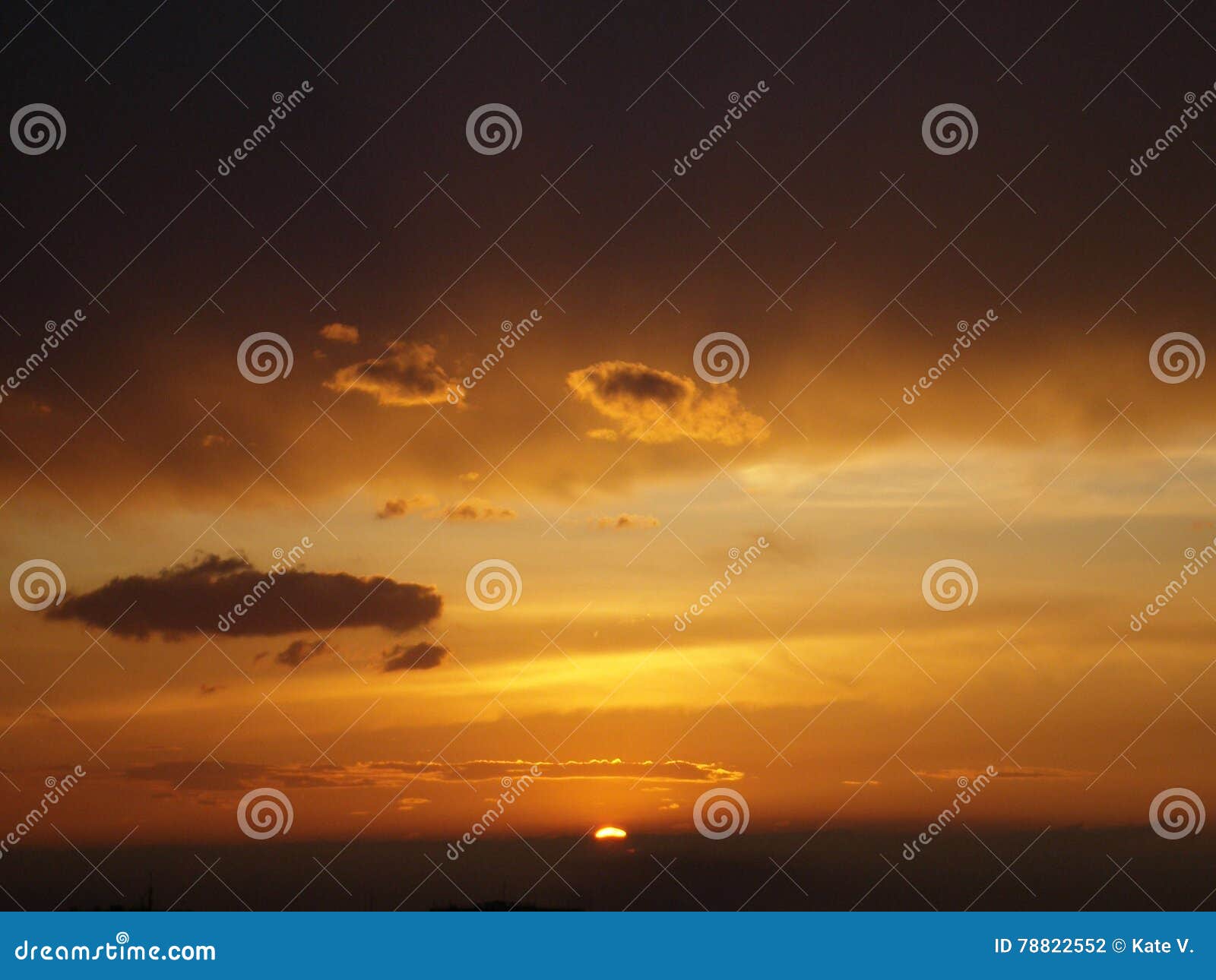 The sunset stock photo. Image of great, sunset, clouds - 78822552