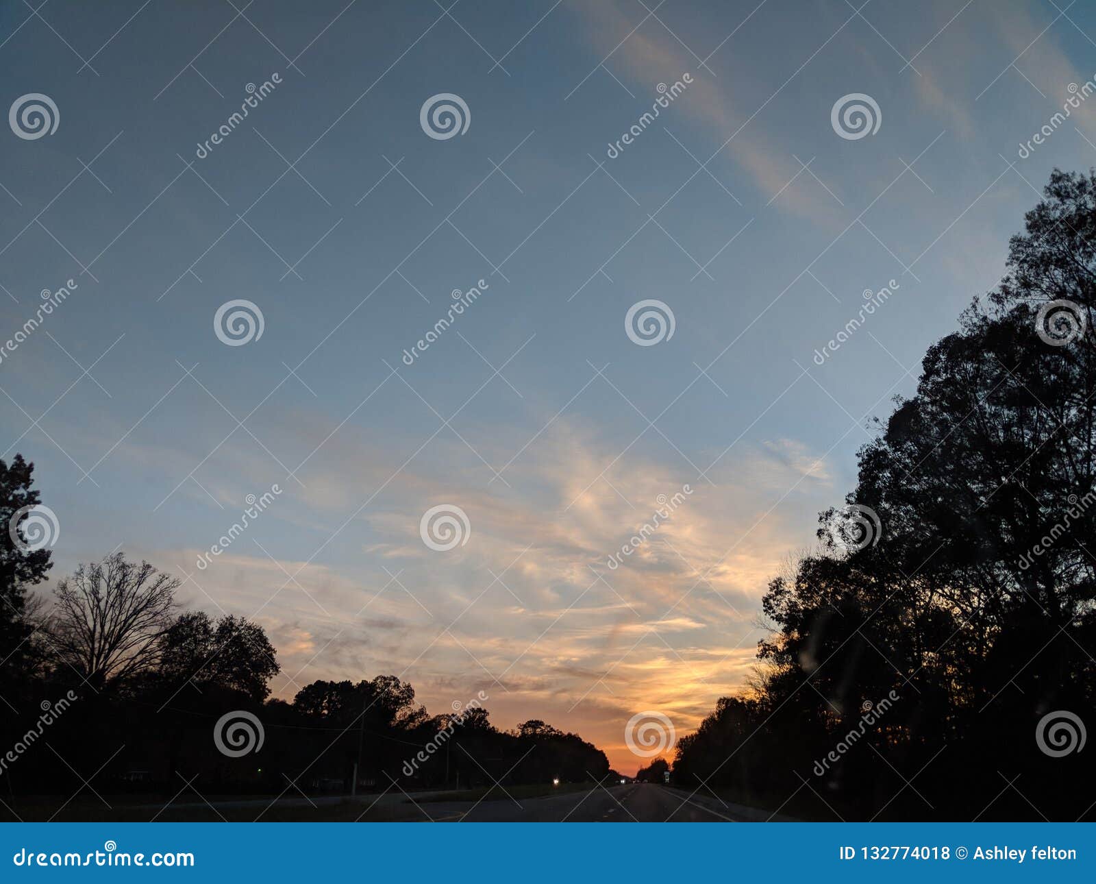 Perfect stock photo. Image of drive, perfection, sunset - 132774018