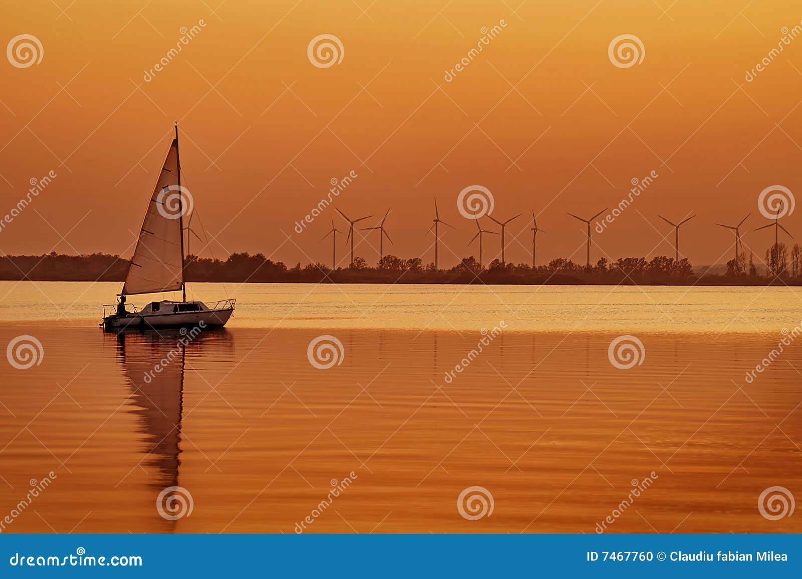 Sunset on Dummer Lake stock photo. Image of lake, water - 7467760