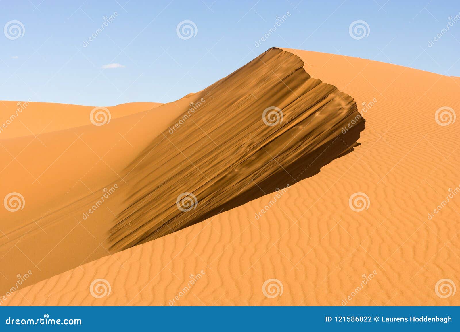 Sunset at the Dunes of Hassi Labiad, Sahara, Morocco Stock Photo ...