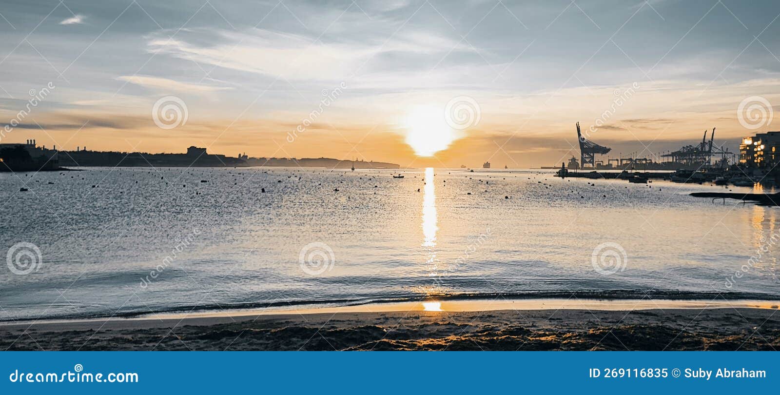 Sunset Dusk Glow Birzebbugia Stock Image - Image of sunset, sunsetdusk ...