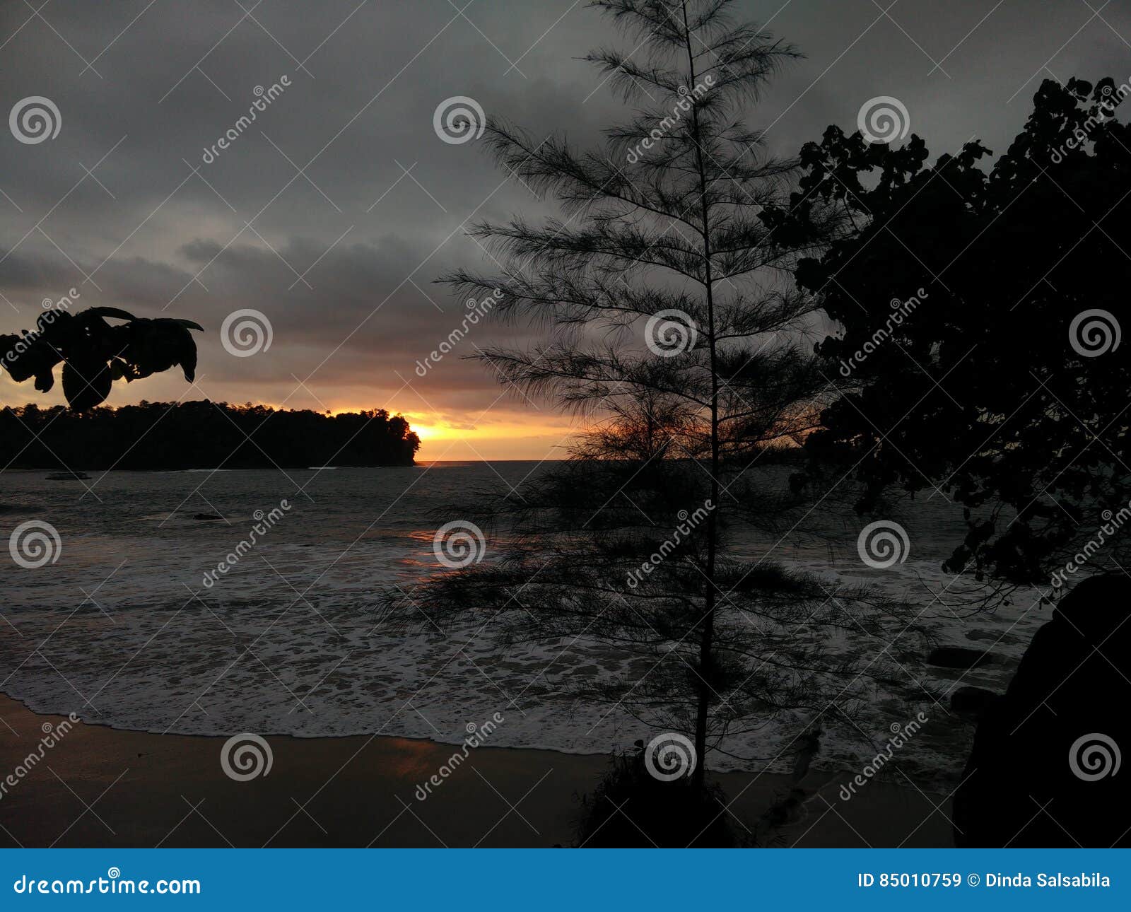The Sunset stock image. Image of dusk, coast, countryside - 85010759