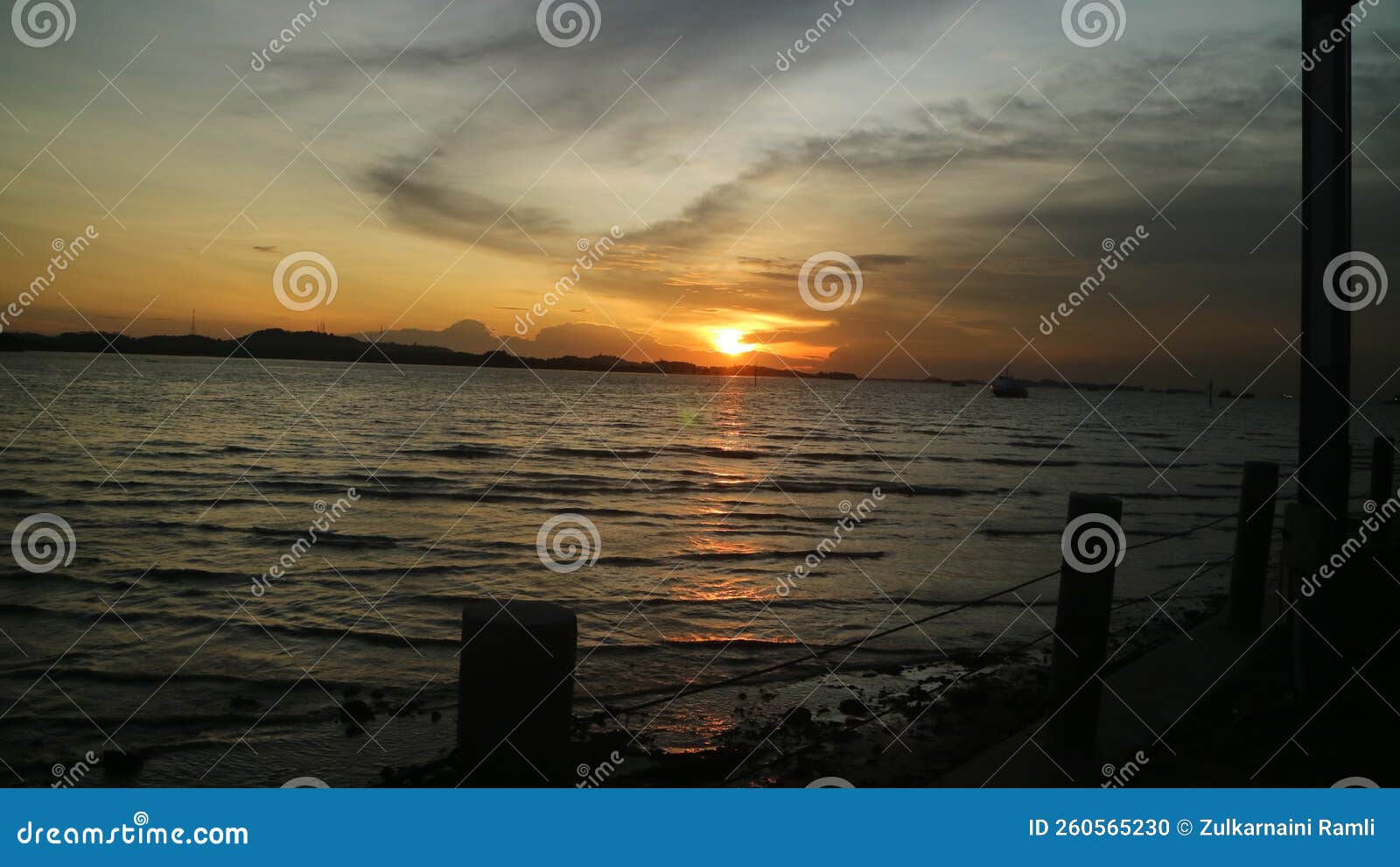 Sunset in the Early Evening Stock Photo - Image of sunset, dawn: 260565230