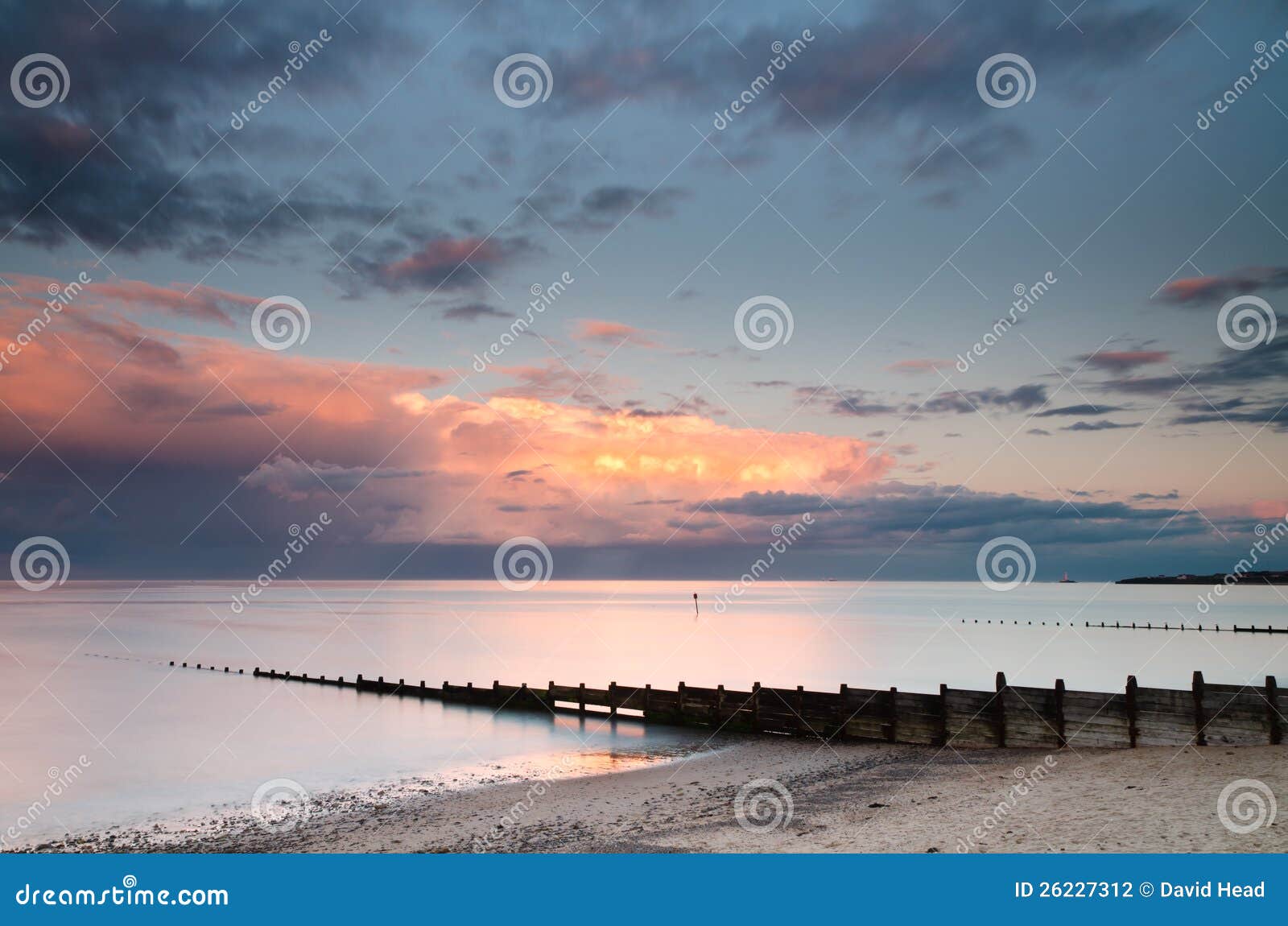 Sunset in the east stock photo. Image of coastal, long - 26227312