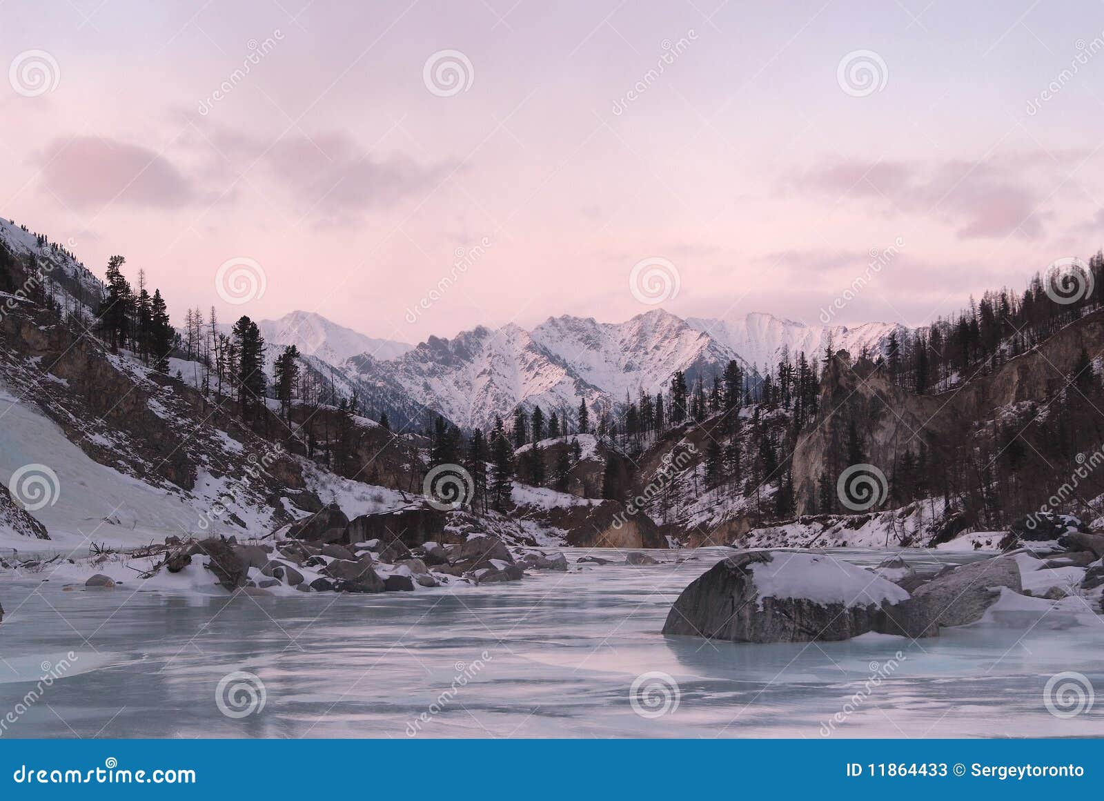 Sunset in Eastern Sayan Mountains Stock Image - Image of landscape ...