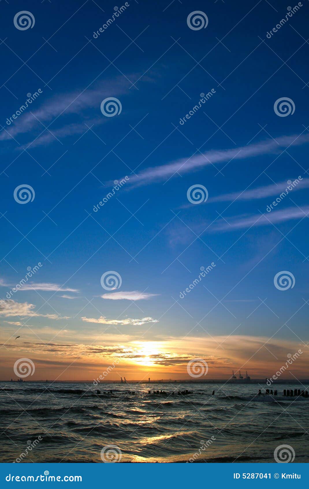 Sunset at the End of a Hot Summer Day Stock Image - Image of calm ...