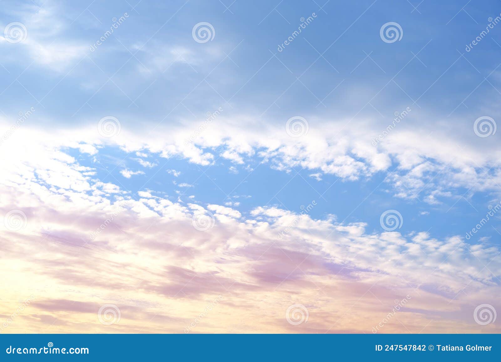 Sunset in Evening Beautiful Colorful Dramatic Sky with Cloud ...