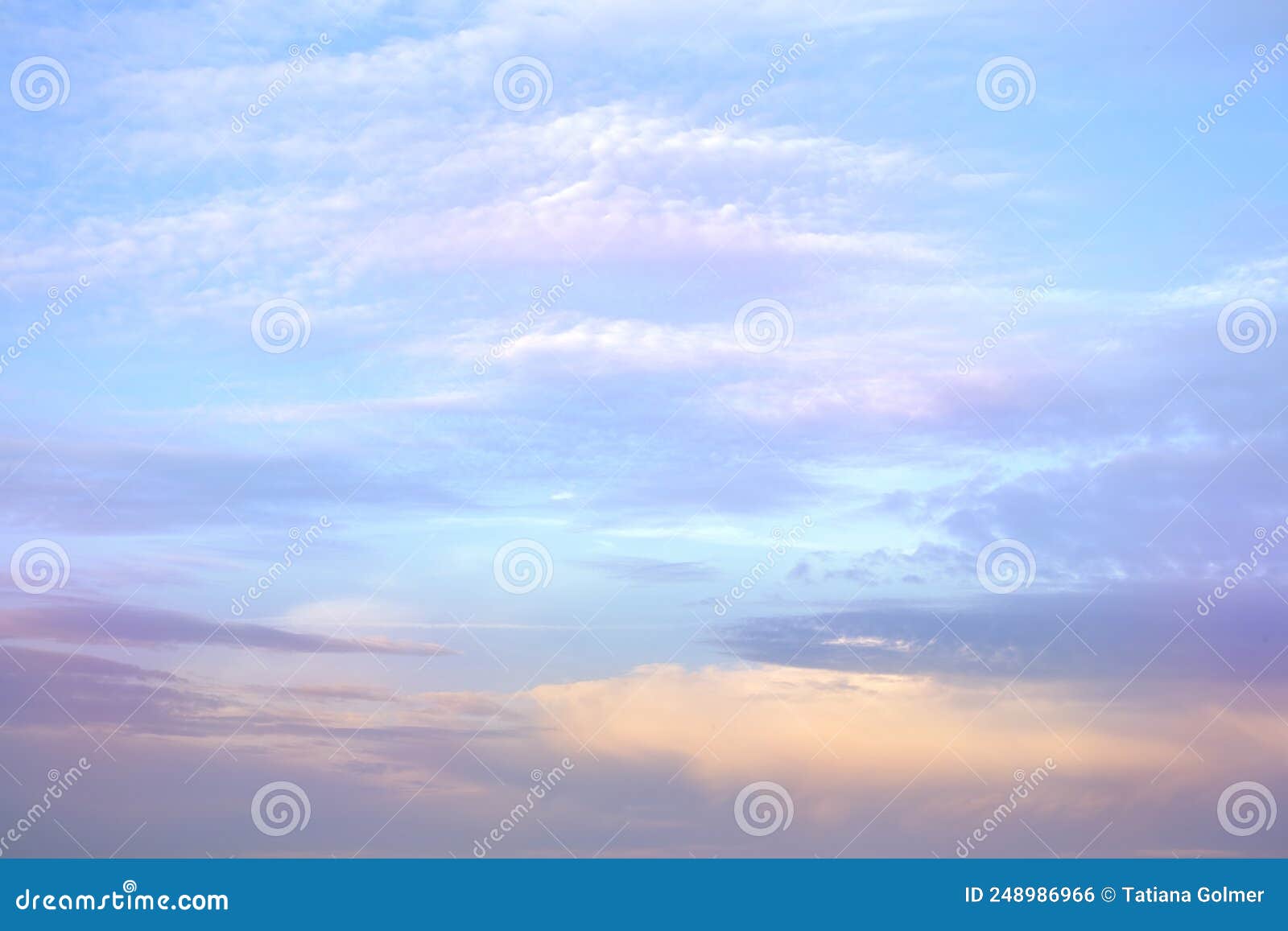Sunset in Evening Beautiful Colorful Dramatic Sky with Cloud ...
