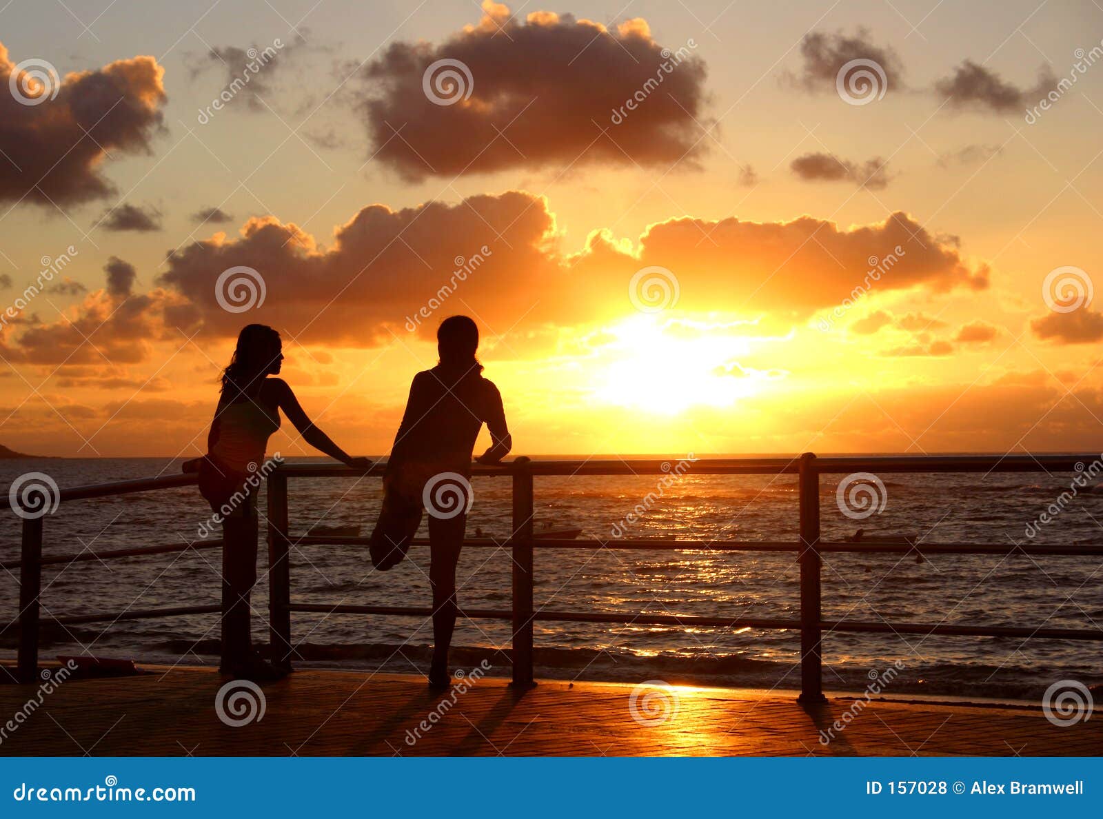 Sunset Exercise stock photo. Image of active, orange, health - 157028