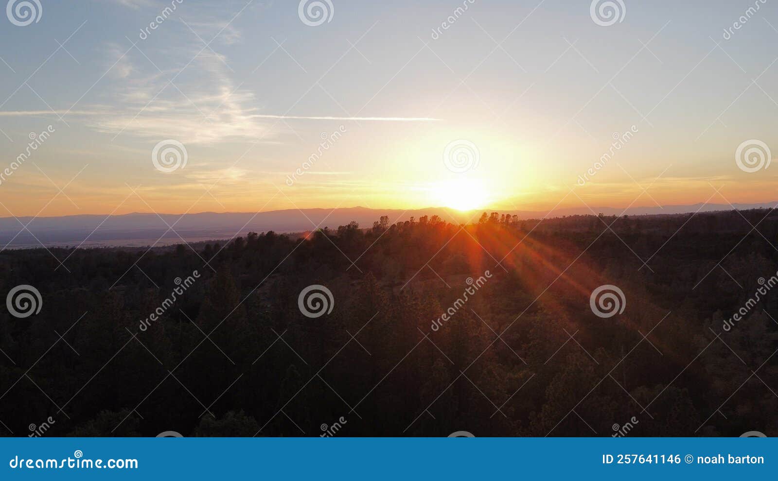 Sunset from 2300 Feet Up in the Airdrone Image Stock Photo - Image of ...