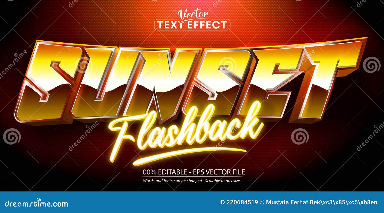 Sunset Flashback Stock Illustrations – 1 Sunset Flashback Stock ...