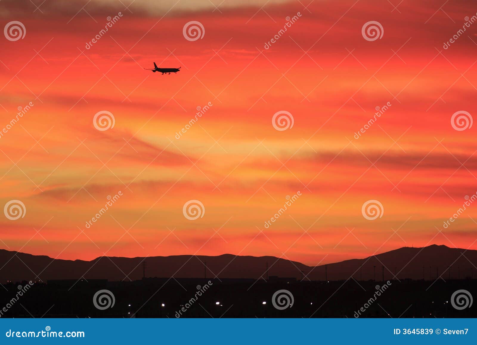 Sunset Flight stock image. Image of clouds, yellow, sunset - 3645839