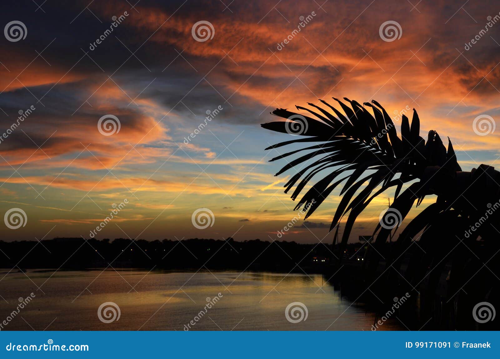 Sunset, Florida stock image. Image of sundown, nightfall - 99171091