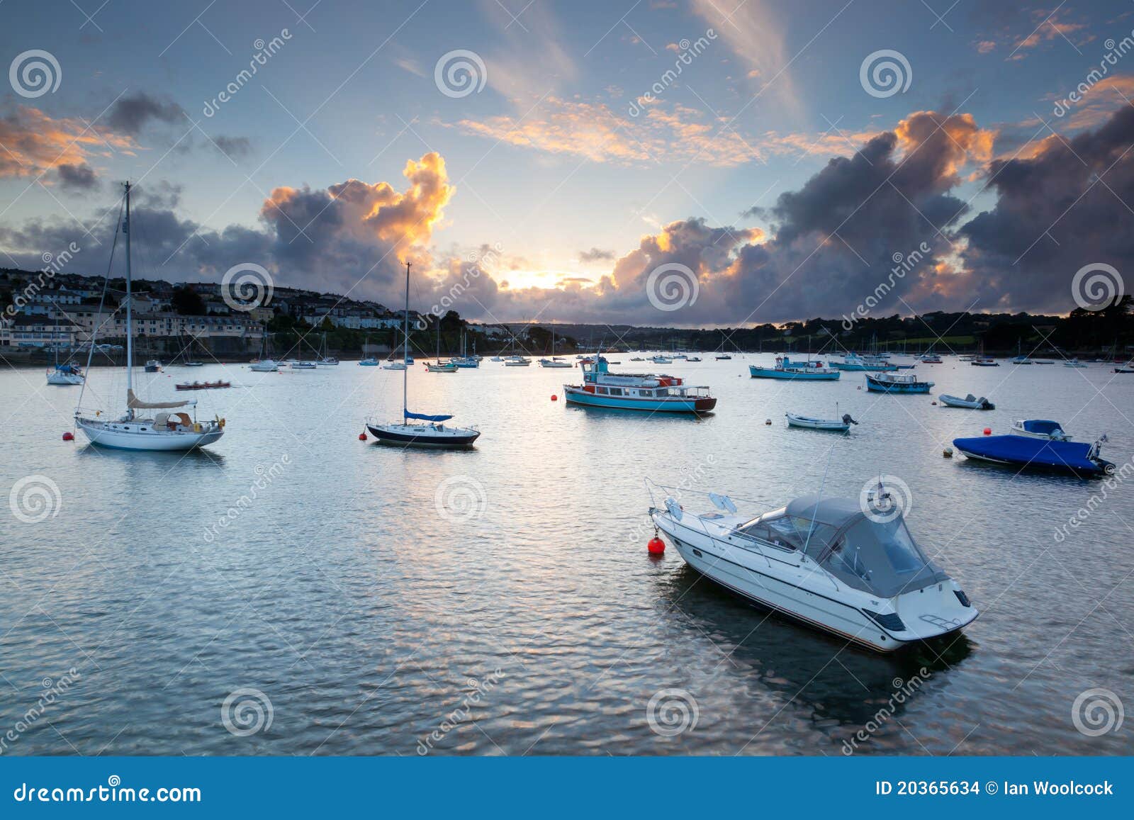 Sunset at Flushing stock photo. Image of scenery, scenic - 20365634